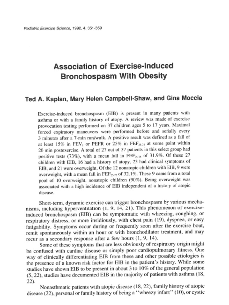 Técnicas en Broncocontriccion | PDF | Allergy | Asthma