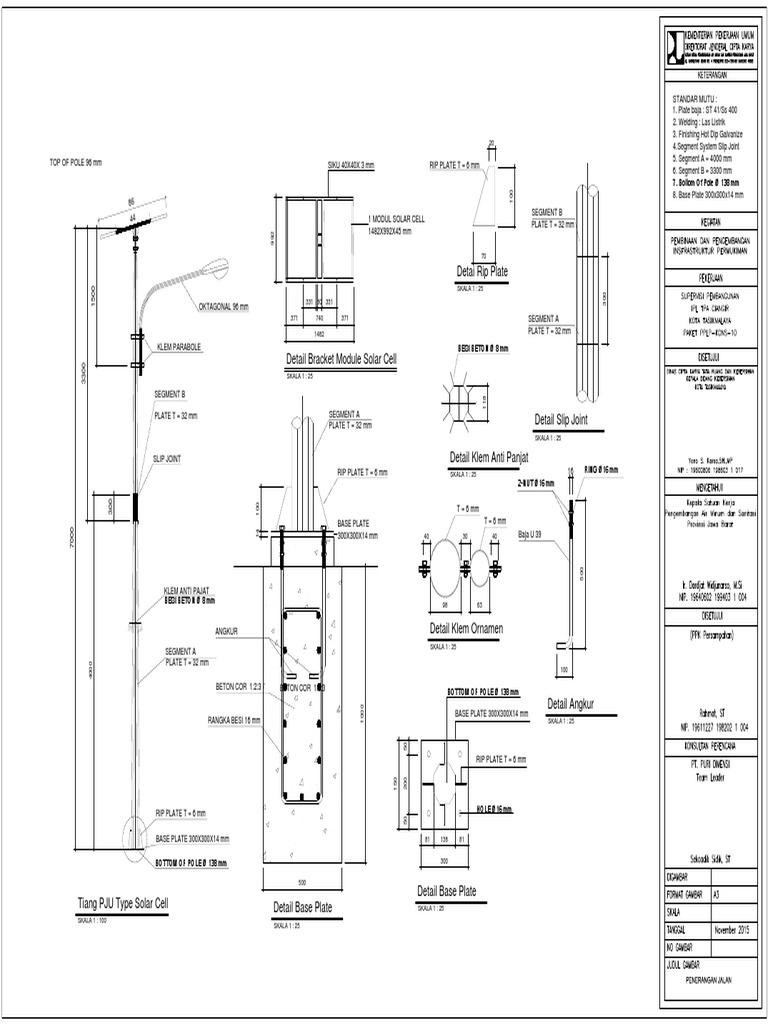 Gambar PJU-part Detail | PDF