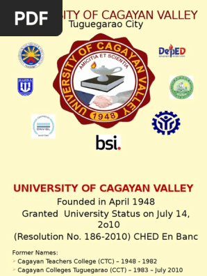 University Of Cagayan Valley Logo 2010 PSHS CVC Philippine Science