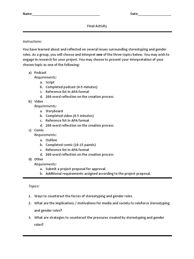 Final Activity | PDF