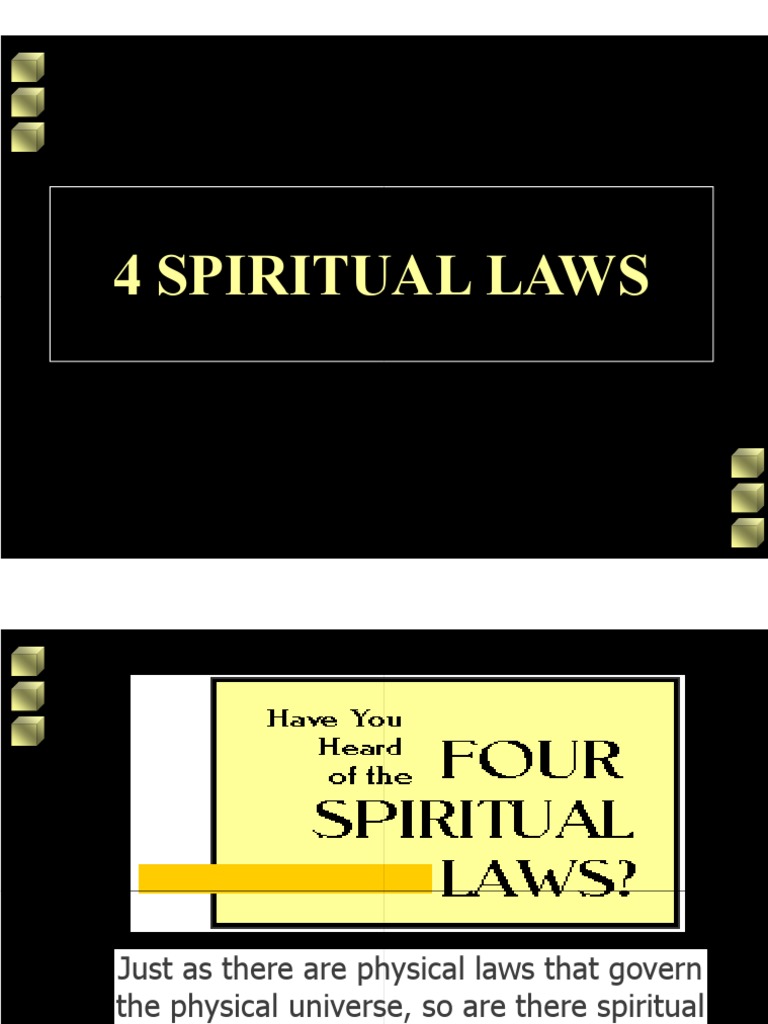 Four Spiritual Laws: Understanding God's Plan for Your Life and How to ...
