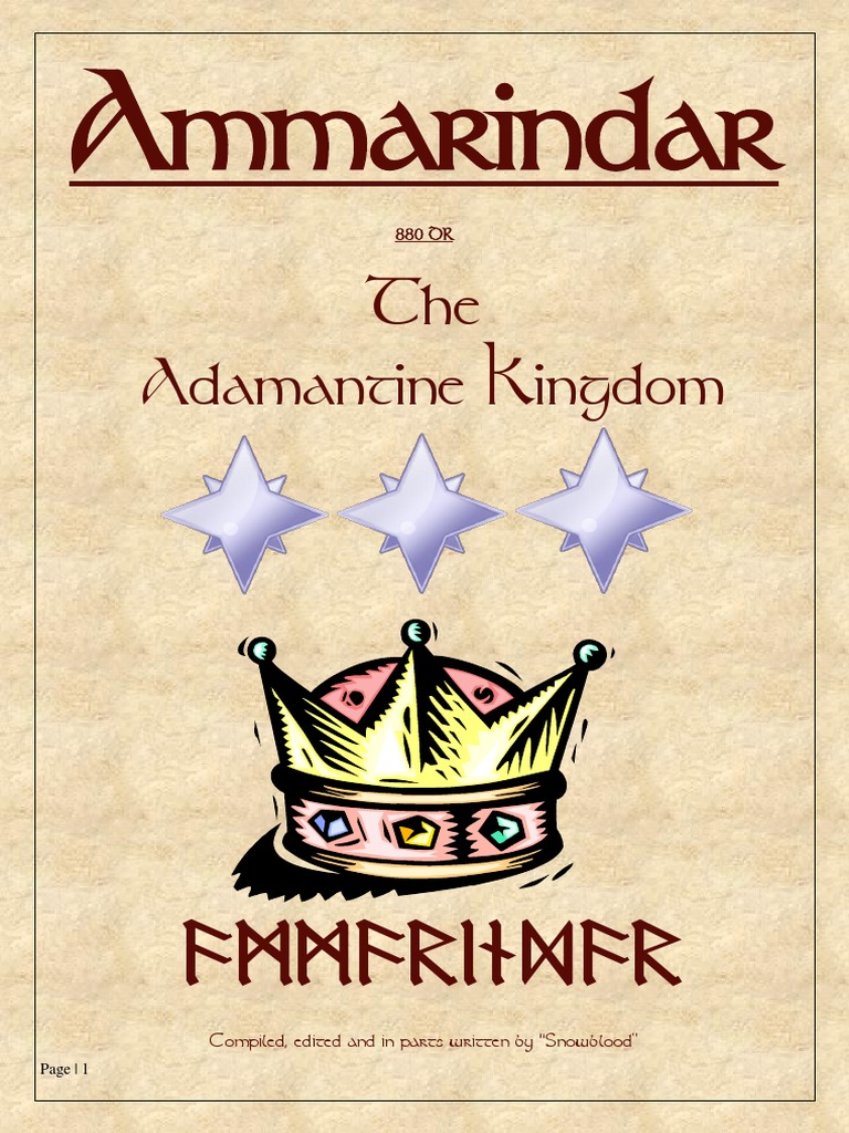Ammarindar Adamantine Kingdom by Phasai | PDF | Dwarf (Dungeons ...