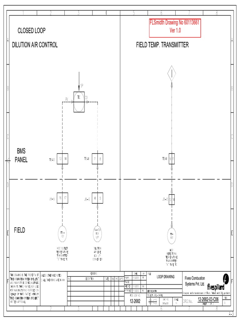 Flsmidth Drawing No 60113661 Ver 1.0 | PDF