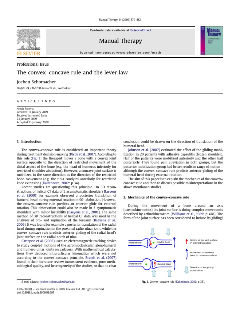 The Convex Concave Rule and The Lever Law | PDF | Anatomical Terms Of ...