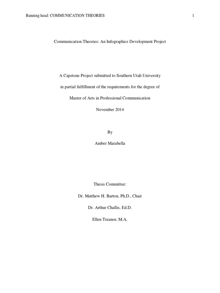 Communication Theories An Infographics Development Project PDF | PDF ...