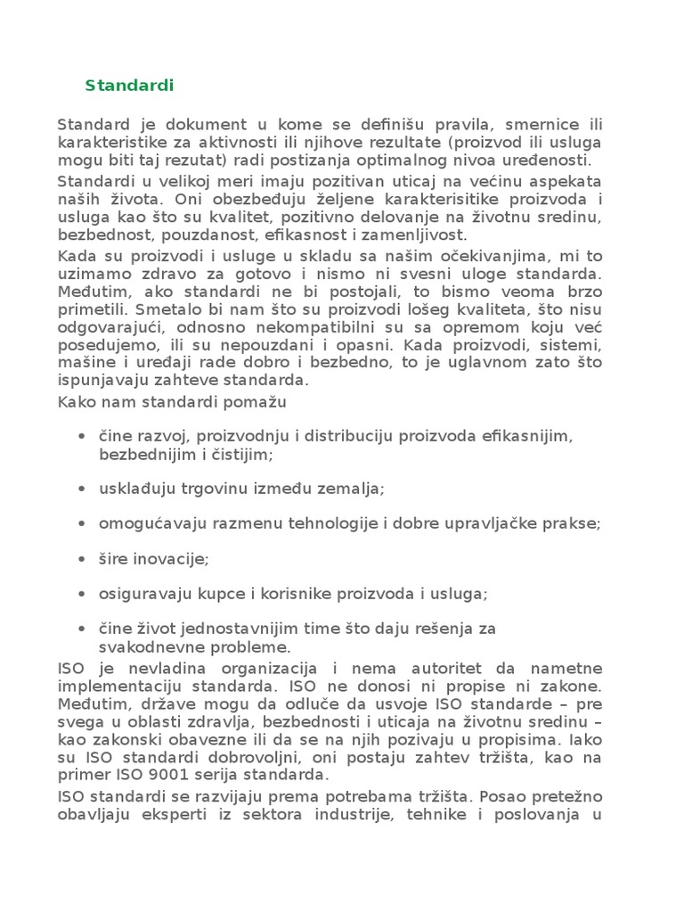 Standardi ISO Sa Int | PDF