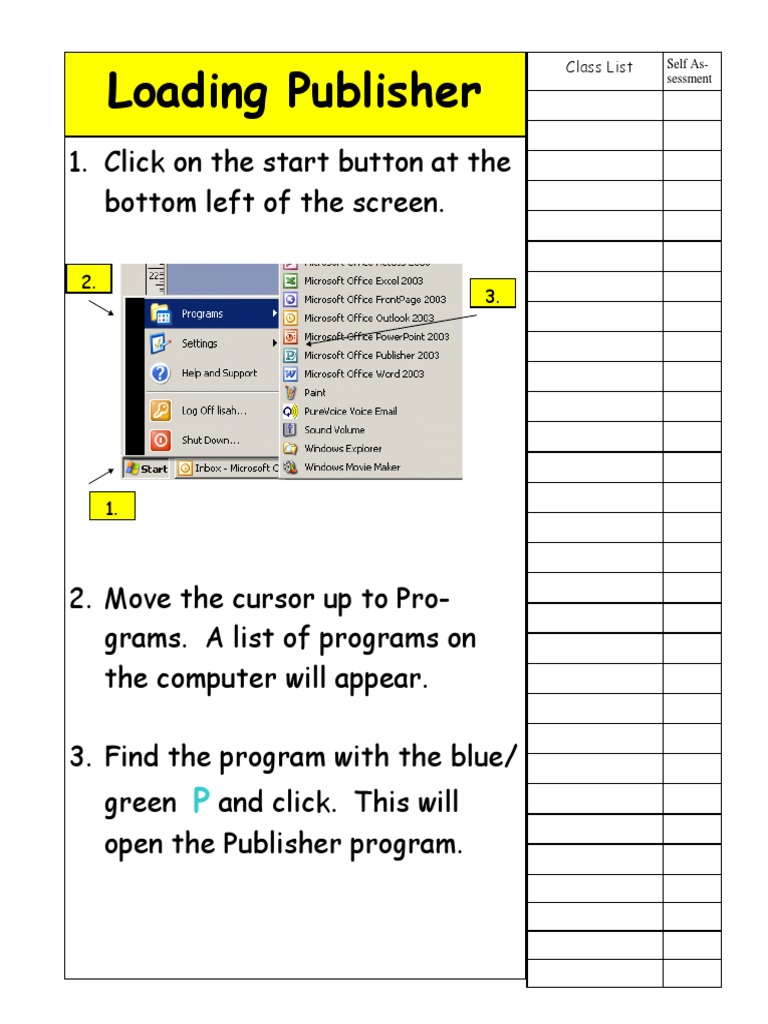 Open Microsoft Publisher Guide | PDF