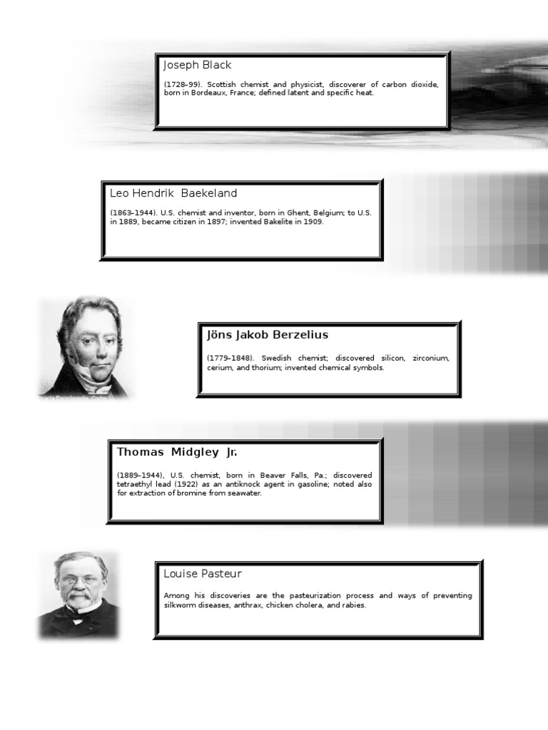 Joseph Black: Jöns Jakob Berzelius | PDF