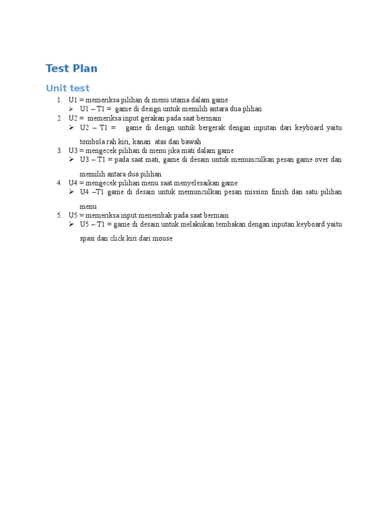 Test Plan | PDF
