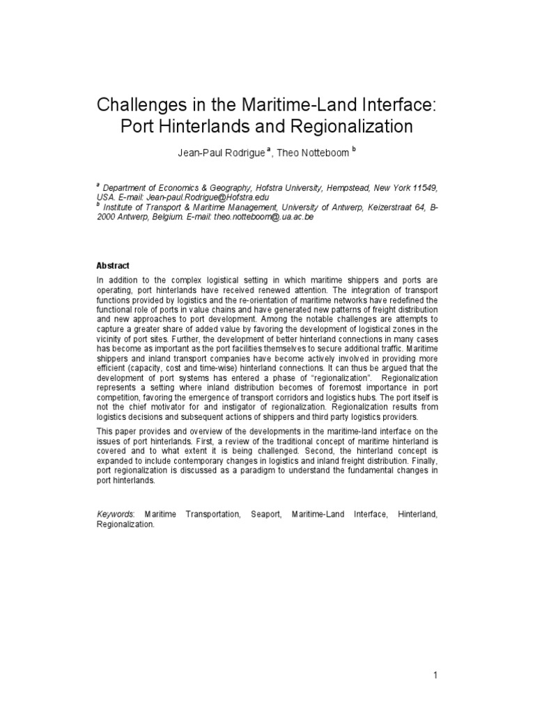 TN JPR Krihs Paper 2 | PDF | Containerization | Logistics