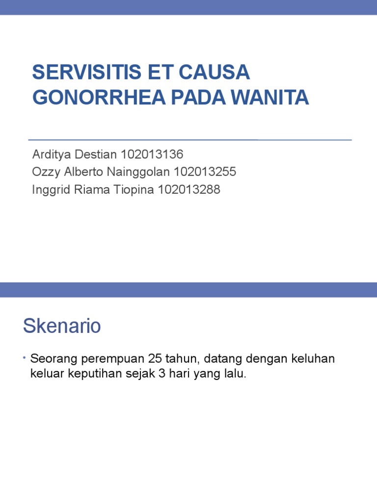 Servisitis Et Causa Gonorrhea Pada Wanita | PDF
