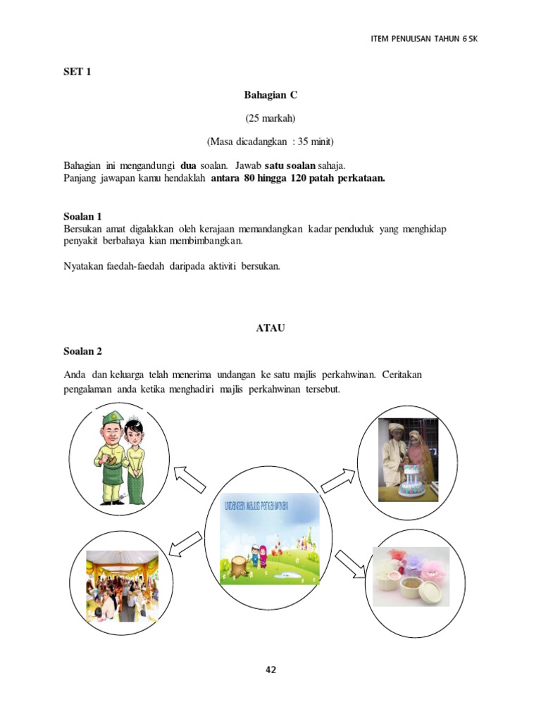 Bm Penulisan Bahagian C Tahun 6 Sk Pdf