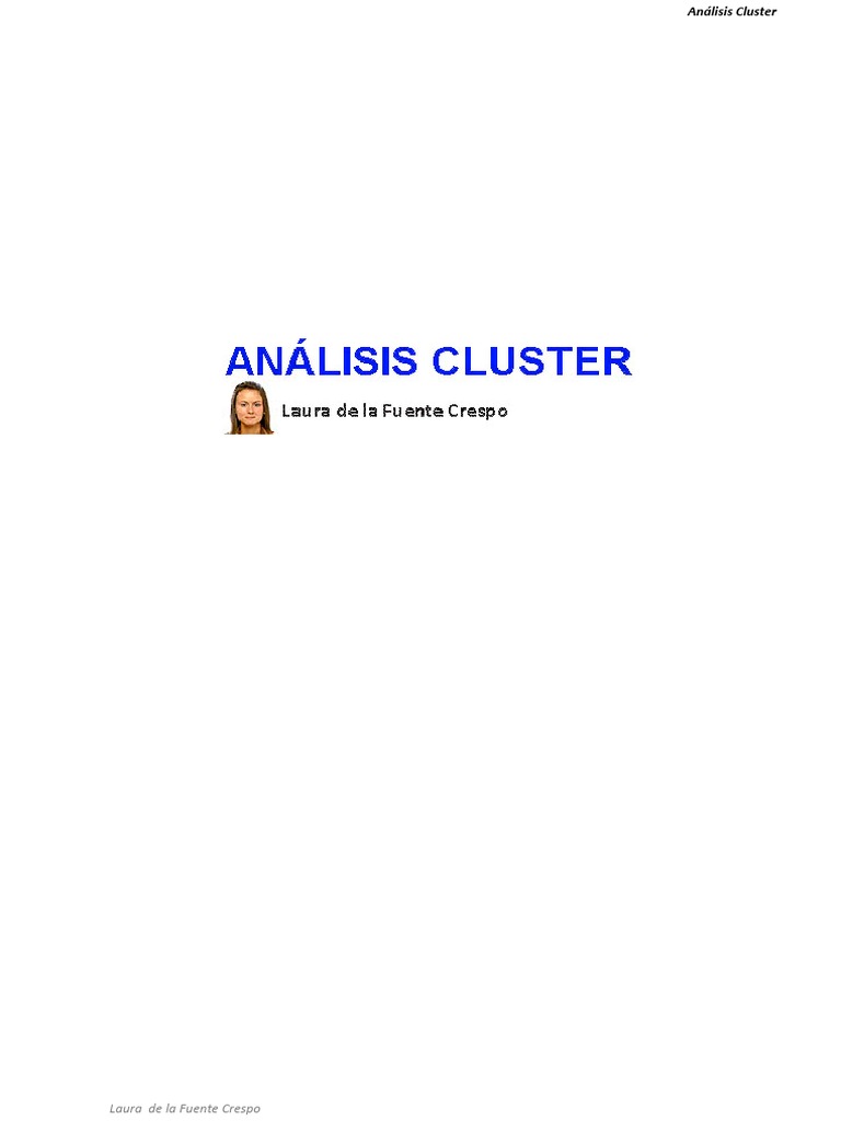 Analisis Cluster | PDF | Spss | Grupo de computadoras