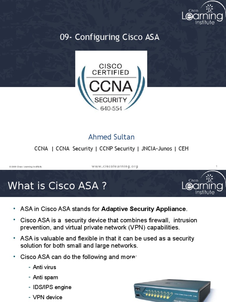 Configuring Cisco ASA | PDF