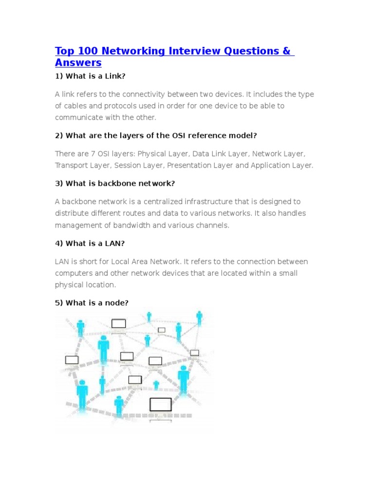 Top 100 Networking Interview Questions | PDF | Virtual Private Network | Computer Network