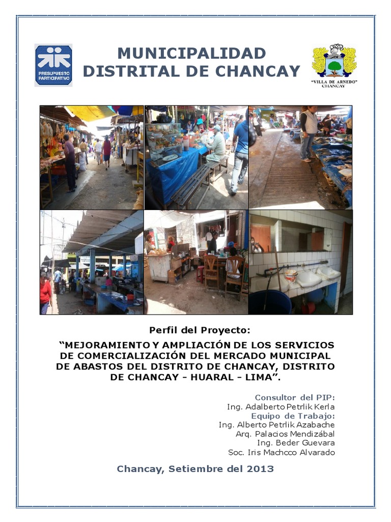 Mercado de Chancay PDF | PDF | Lima | Calidad (comercial)