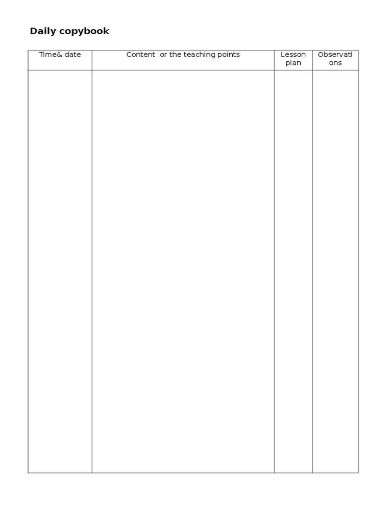 Daily Copybook | PDF