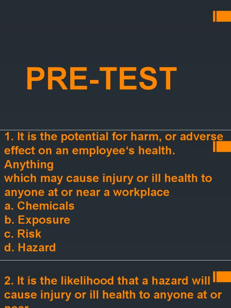 Hazard, Risk and Exposure in The Farm | PDF | Occupational Safety And ...
