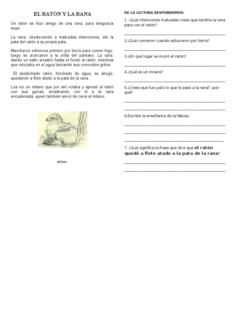 El Ratón y La Rana | PDF