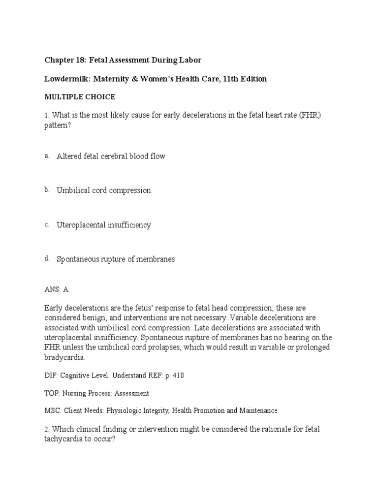 Maternity Exam 181920 | PDF | Childbirth | Fetus