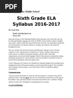 Syllabus Long Version 18-19 | PDF | Homework | Reading (Process)
