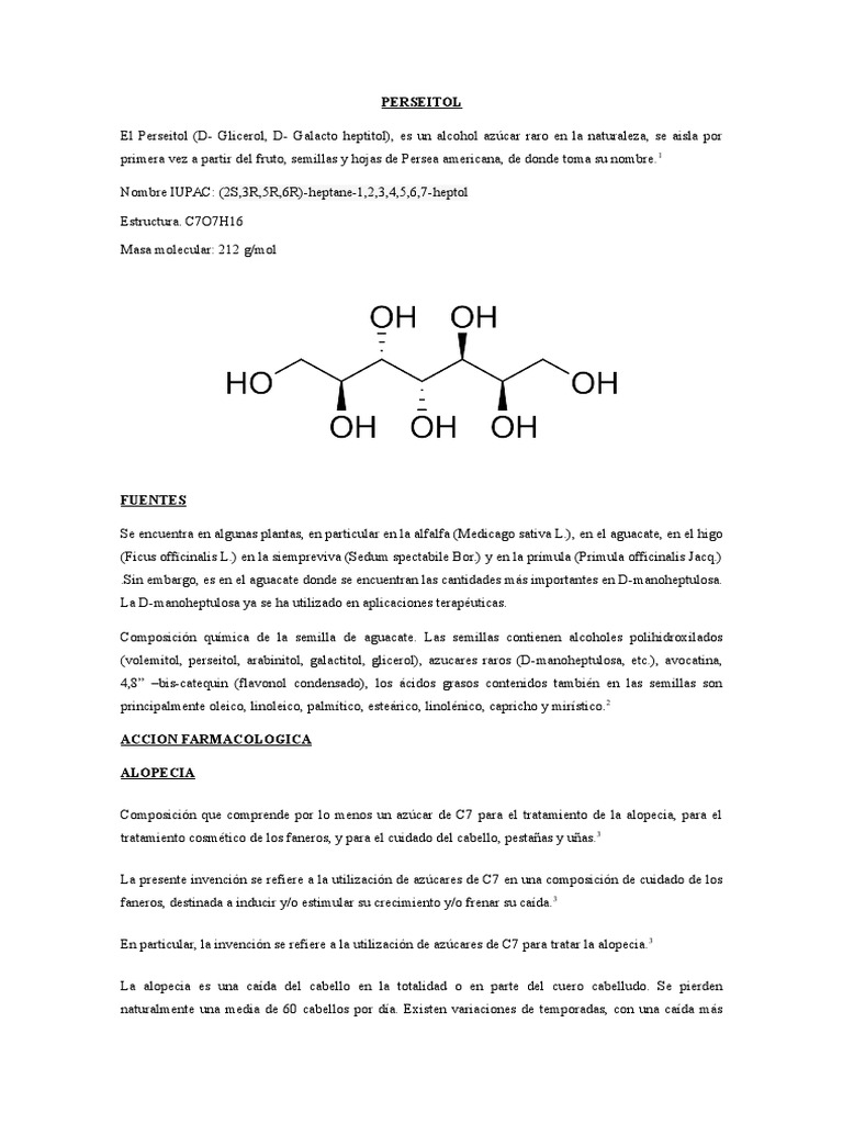 PERSEITOL | PDF | Productos quimicos | Bienestar