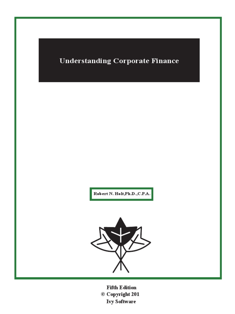 Understanding Corporate Finance Text | PDF | Career & Growth | Business