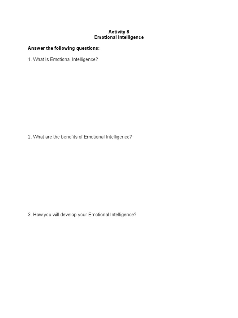 Emotional Intelligence Guide | PDF