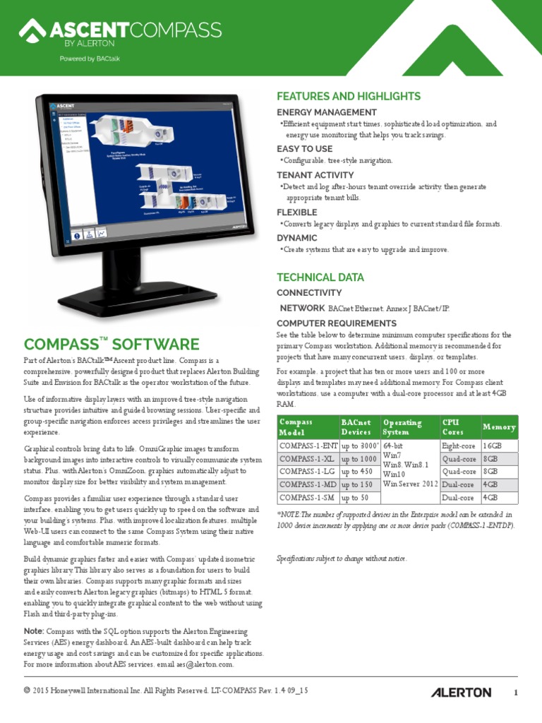 Compass Data Sheet 1-4 | PDF