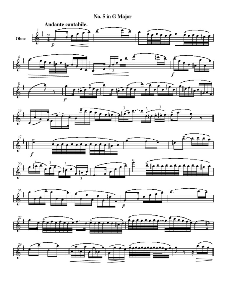 Ferling 5 Oboe | PDF