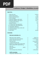 Condenser Calculations | PDF | Heat Exchanger | Enthalpy