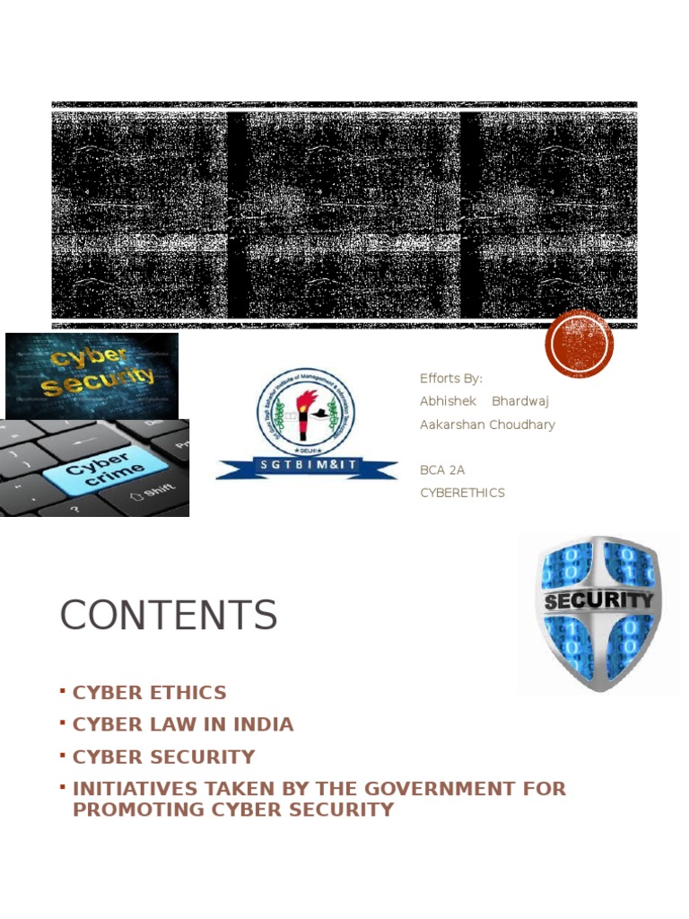 Indian Government Initiative Taken Towards Cyber Security: Efforts By ...