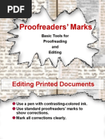 Copyreading Marks and Meanings | PDF | Teaching Methods & Materials