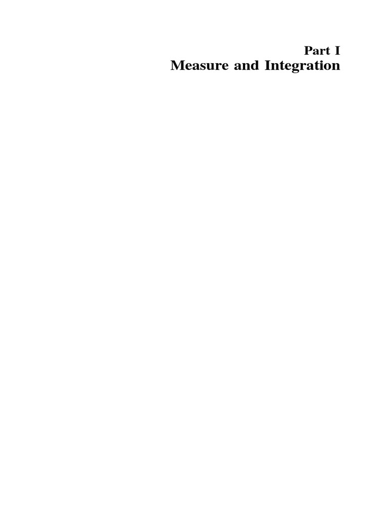 Measure and Integration Strategies | PDF