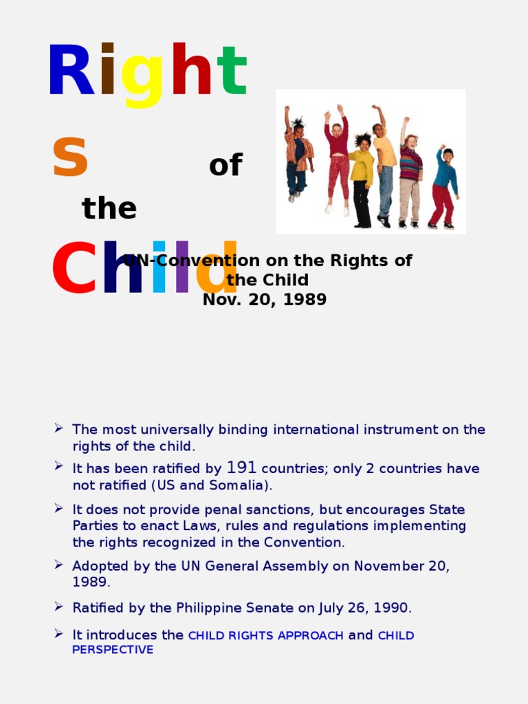 Convention On The Rights of The Child-GMB | PDF | Children's Rights ...