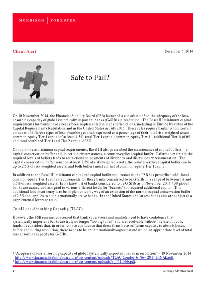 Safe To Fail | PDF | Capital Requirement | Basel Iii