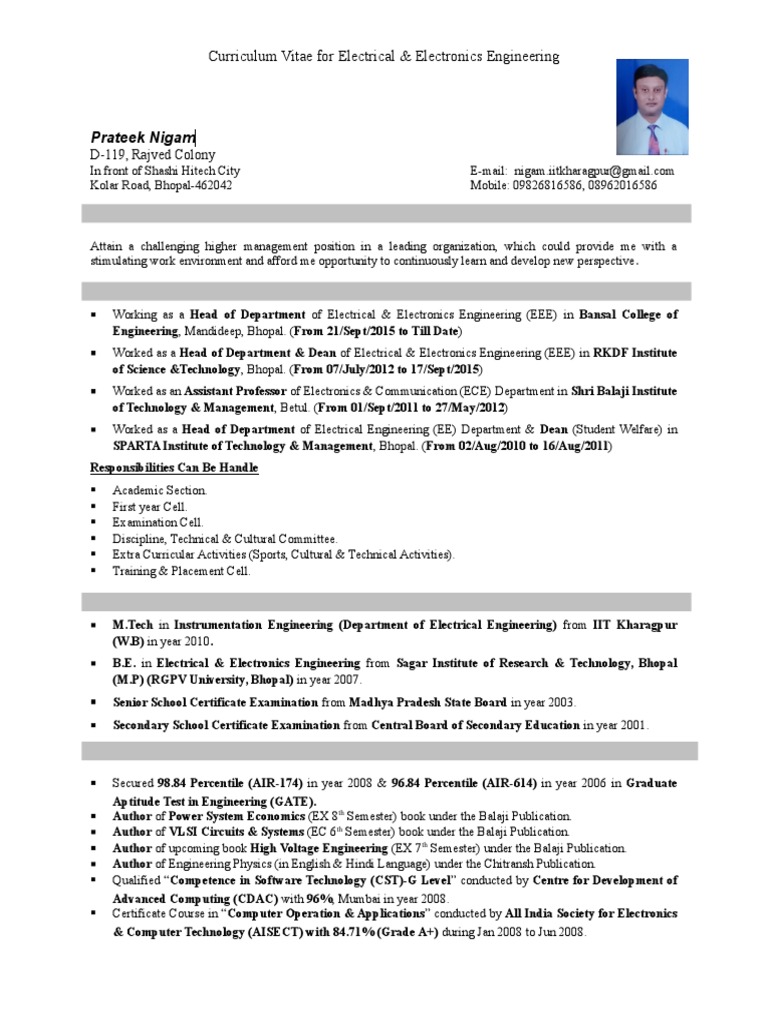 Prateek Nigam M.tech Updated CV | PDF | Orthogonal Frequency Division ...