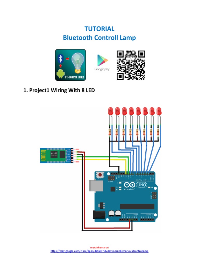 Tutorial Arduino Bluetooth Controller 8 Lamp | PDF | Arduino | Computer ...