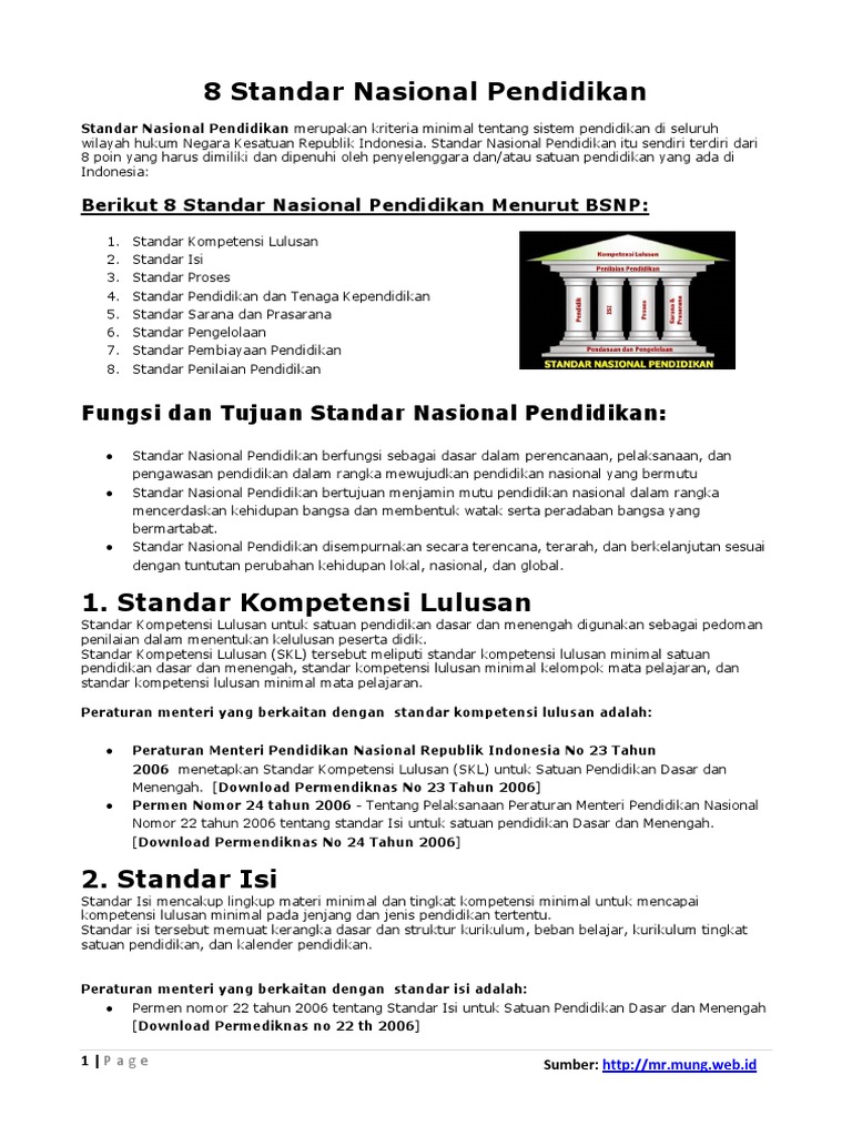 8 Standar Nasional Pendidikan PDF | PDF | Karier & Perkembangan | Bisnis