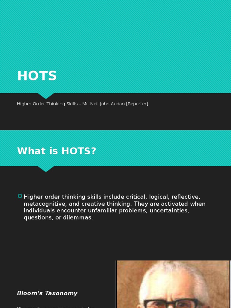 Higher Order Thinking Skills (HOTS) | PDF | Cognition | Cognitive Science