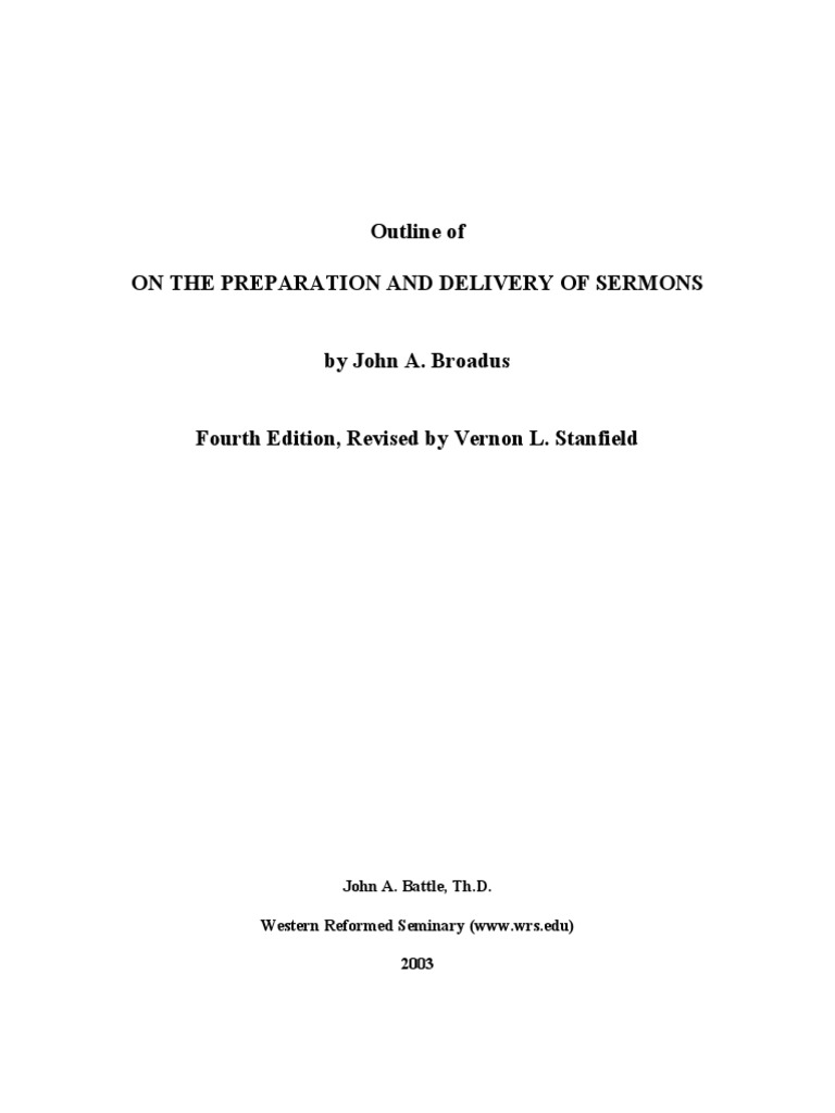 Sermon Crafting for Preachers | PDF | Sermon | Homiletics