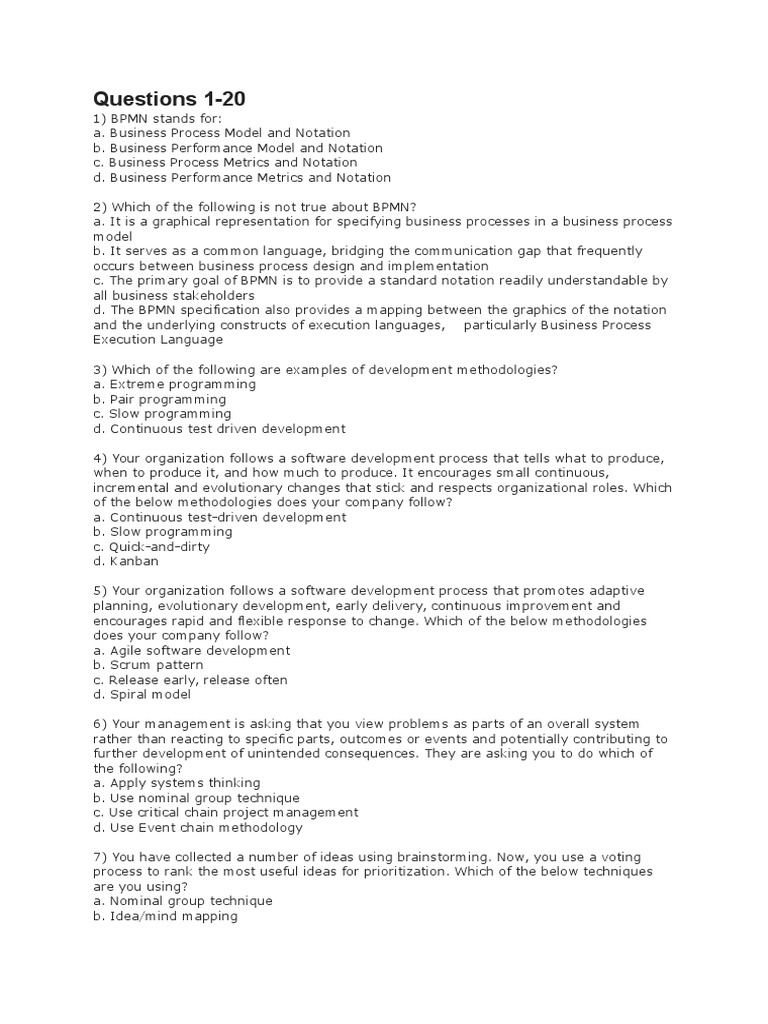 PMI-PBA Questions Blog | PDF | Business Analysis | Swot Analysis