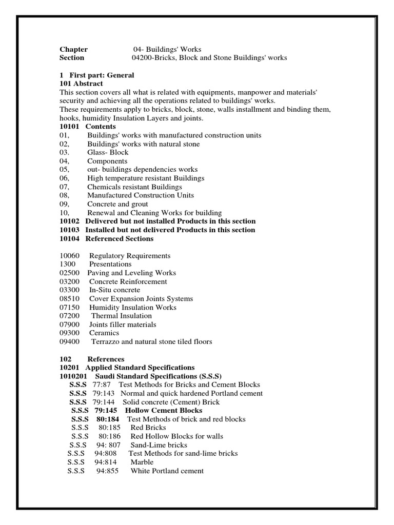 MOMRA Buildings' Works | PDF | Brick | Masonry