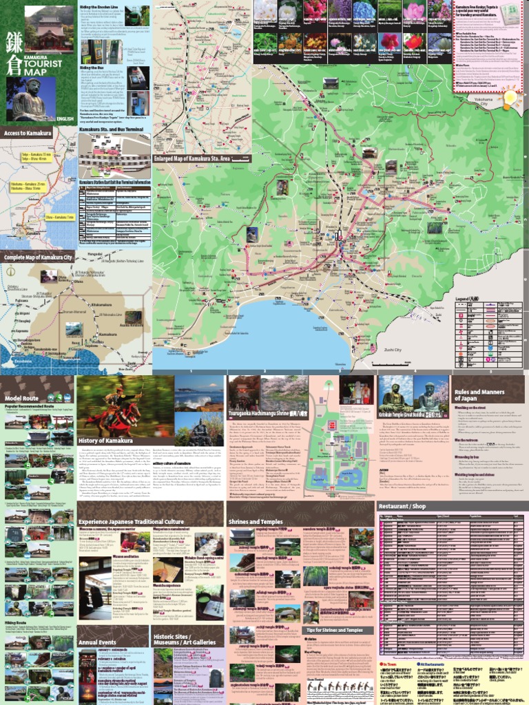 Kamakura Map | PDF | Religion And Belief