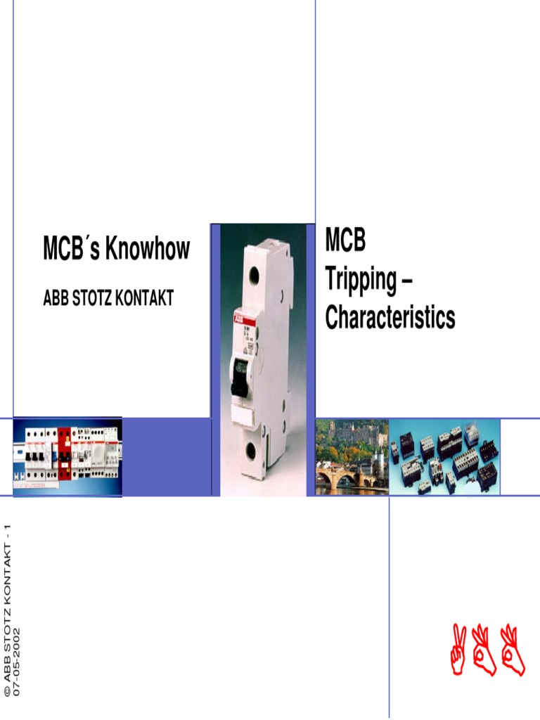 MCB Characteristics PDF | PDF | Power Supply | Electrical Components
