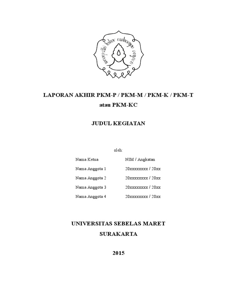 Laporan Akhir PKM Template | PDF