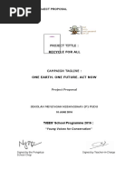 School Recycling Project PROPOSAL | PDF | Recycling | Environmental Issues