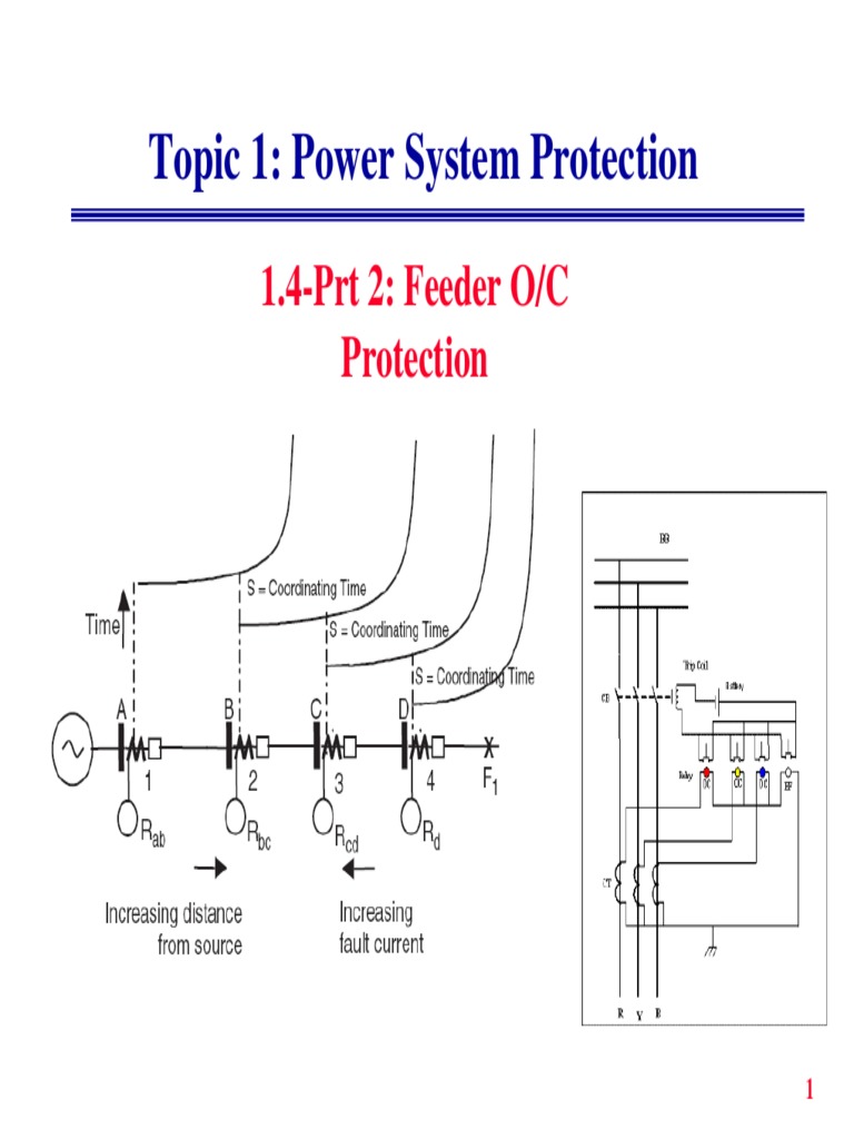 1 4 Part 2 Feeder OC EF Protection | PDF | Relay | Transformer