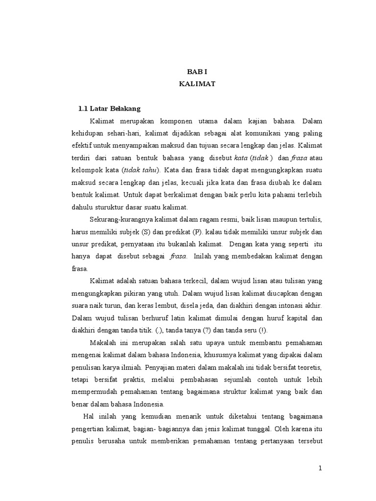 Kalimat Kompleks | PDF