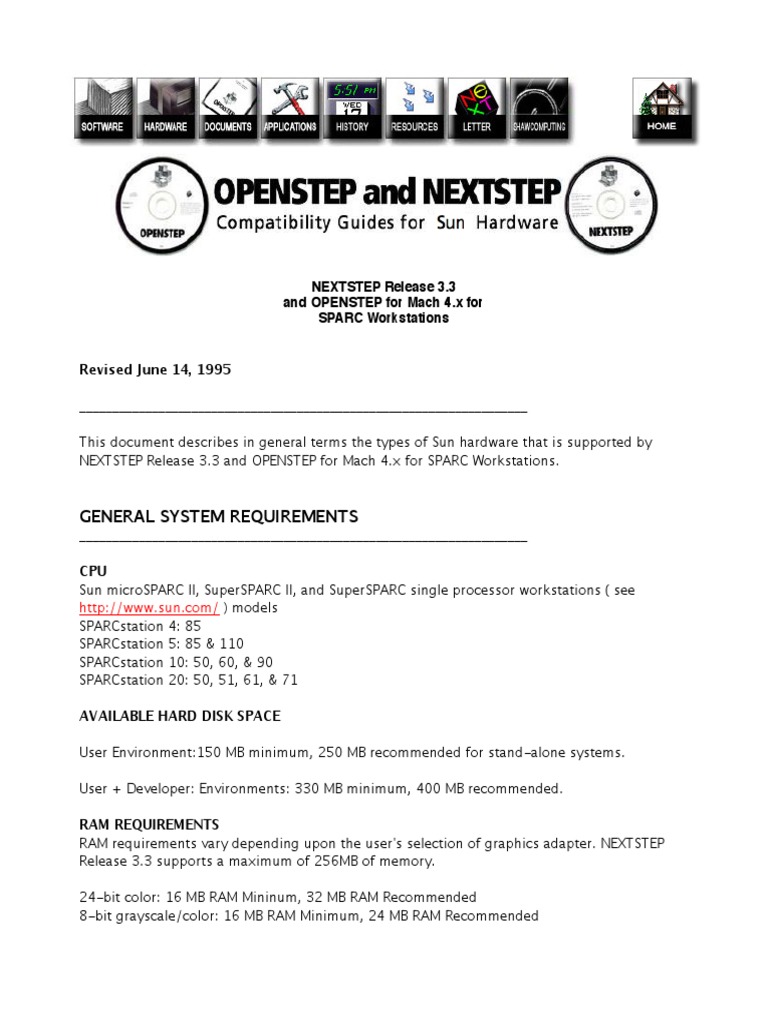 Nextstep and Openstep Resource Page | PDF | Booting | Microcomputers